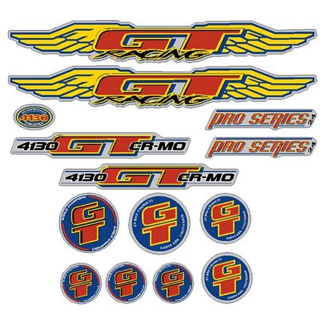Gt 1998 Pro Series 24 Chrome Decal Set Old School Bmx Bmx