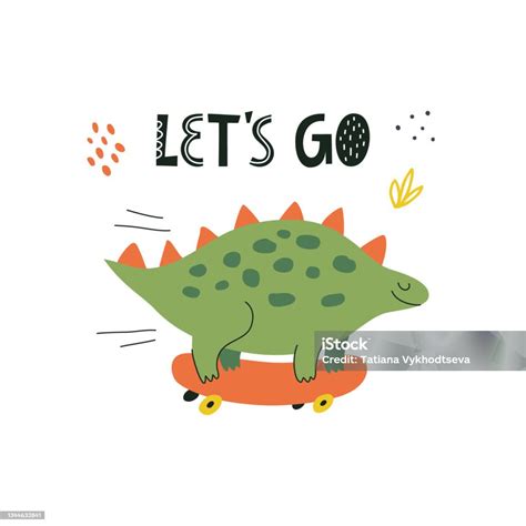 손으로 그린 스타일에 귀여운 글과 재미 공룡 포스터 티셔츠 의류 스티커 카드 포스터 보육 장식에 대한 그림 흰색 배경 벡터 그림에서 격리 0명에 대한 스톡 벡터 아트 및