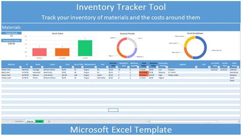 Inventory Tracker Inventory Management Spreadsheet Microsoft Excel