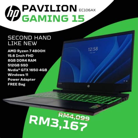 Laptop Hp Pavilion Gaming Shopee Malaysia