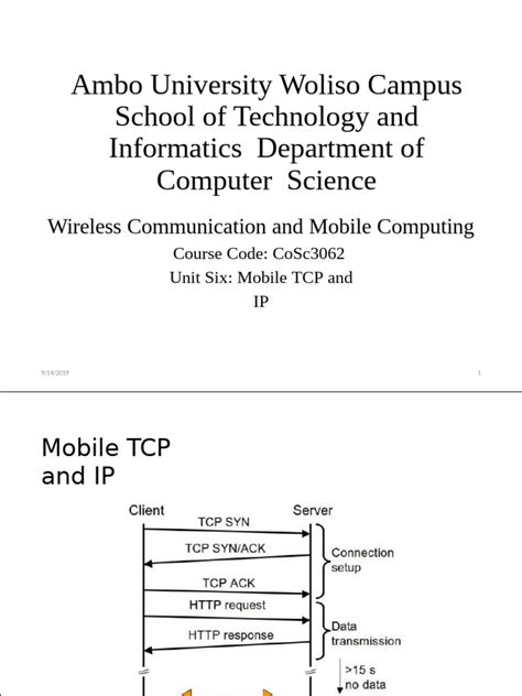 Chapter 6 Mobile Tcp And Ip 2 1 Pdf Transmission Control Protocol