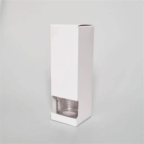 White Rectangular Diffuser Box For 50ml Diffuser Bottle Craftastik