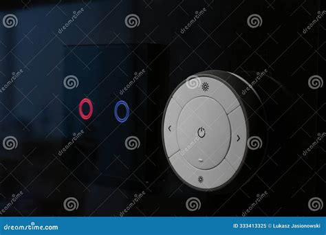 Touchless Glass Light Switch With Led Indicators For Smart Home Automation Stock Image Image