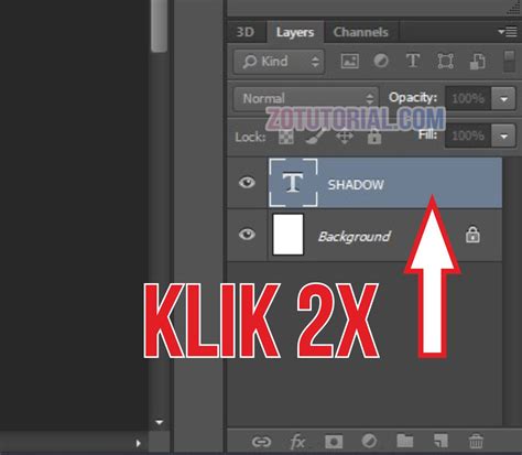 Efek Shadow Di Dalam Tulisan Menggunakan Photoshop Inner Shadow
