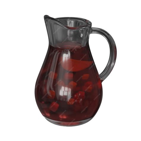 Sangria Glass Icon Premium 3d Model