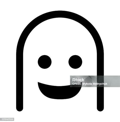 행복한 유령의 아이콘입니다 만화 스타일의 귀여운 유령의 실루엣입니다 평평하고 미니멀한 디자인 주당순이익 10 벡터 일러스트레이션 0명에 대한 스톡 벡터 아트 및 기타 이미지