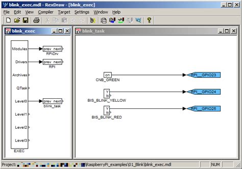 turning raspberry pi into a plc blinking leds example