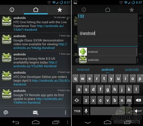 Robird Twitter Client Brings Holo Ui Push Notifications And More To Android Android Community