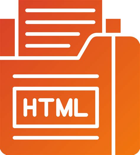 Html File Icon Style 21761532 Vector Art At Vecteezy