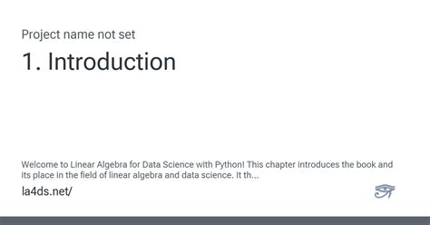 Introduction Linear Algebra For Data Science With Python