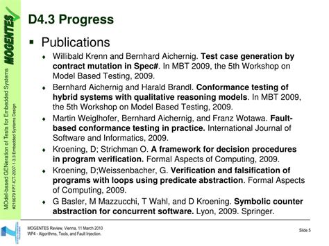 Ppt Wp4 Algorithms Tools And Fault Injection Powerpoint Presentation