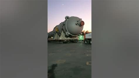 Transporting A Pressure Vessel Column Demethanizer Youtube