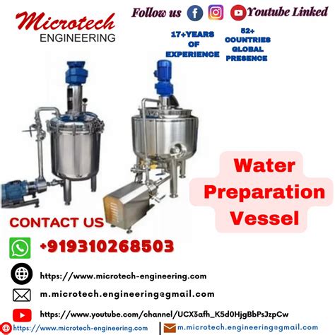 Stainless Steel Polished Water Preparation Vessel Capacity 500 1000 L At ₹ 85969 Piece In New