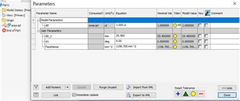 Chia Sẻ Inventor Model Parameters Giữa Các Parts