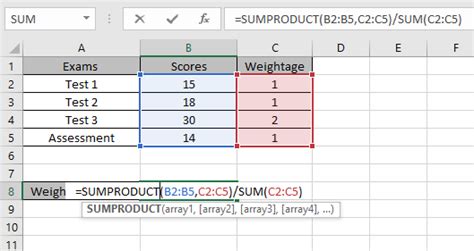 Calculate Weighted Average