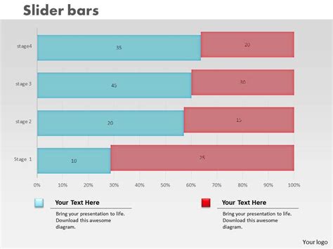 0414 Slider Bar Chart For Data Sets Powerpoint Graph Powerpoint