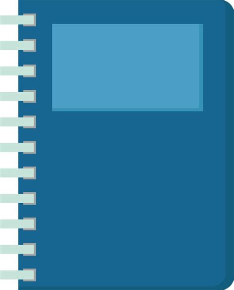Blue Notebook Illustration Vector On White Background 13594496