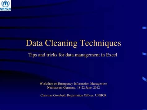 ppt data cleaning techniques powerpoint presentation free download