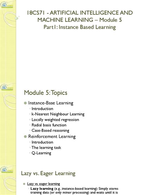 Instance Based Learning Pdf Regression Analysis Linear Regression