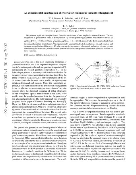pdf experimental investigation of criteria for continuous variable