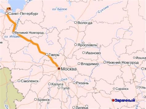 В каком направлении от москвы находится Санкт петербург Школьные Знания Com