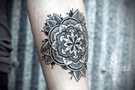 Black And Gray Folk Mandala Tattoos For Guys Tattoos Blackwork Tattoo