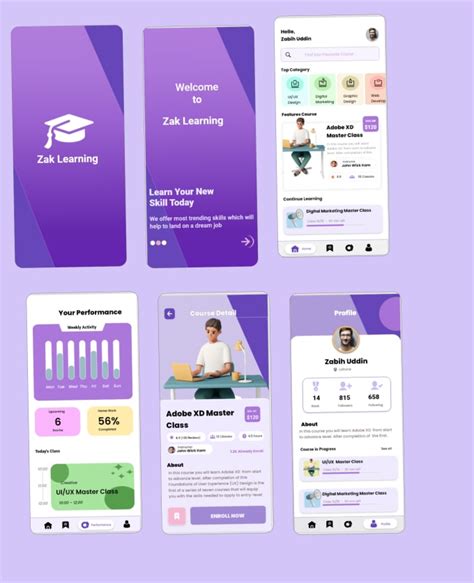 Do Creative Ui Ux Design For Your Mobile App By Zabihuddin Fiverr