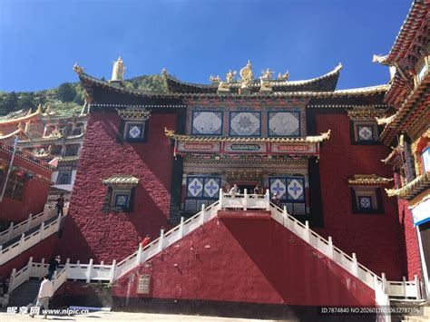 藏式古建筑寺庙外观摄影图国内旅游旅游摄影摄影图库昵图网