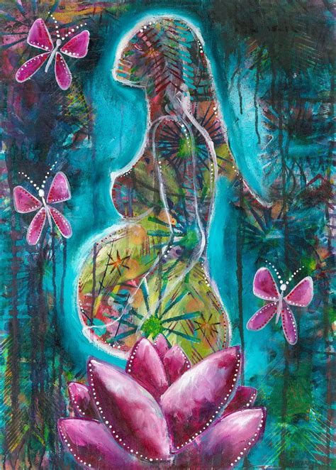Pregnancy Art Print Original Fine Art Print Motherhood Blessingway
