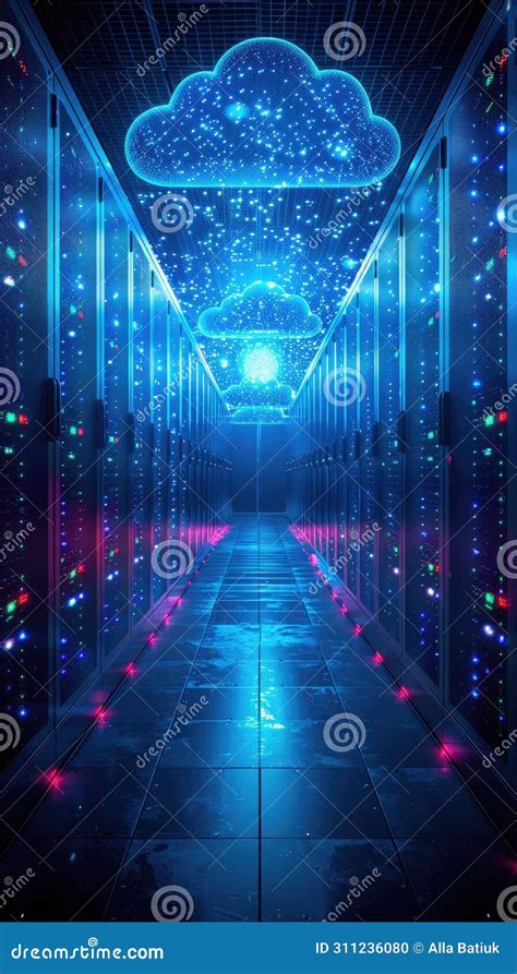 Seamless Cloud Integration Connecting Computer To Server For Online