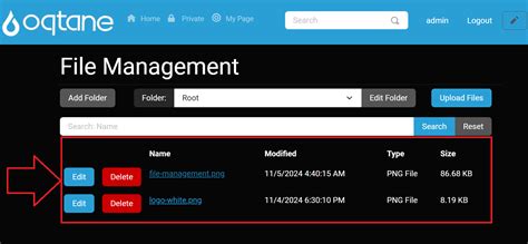 File Management Oqtane Docs Apis And More For The Modular Blazor