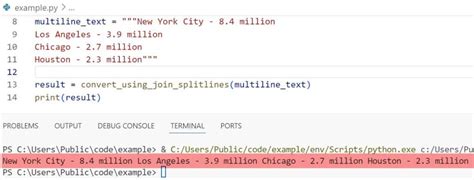 How To Convert Multiline String To Single Line In Python