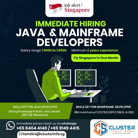 Cluster Solutions On Linkedin Java Mainframe Work Experience Opportunity Singapore Mode