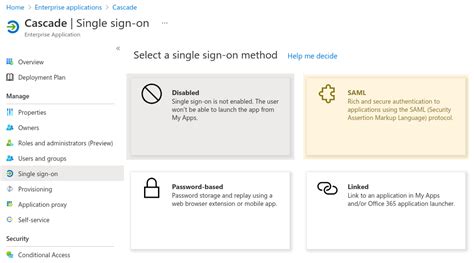 Setting Up Single Sign On Sso Azure