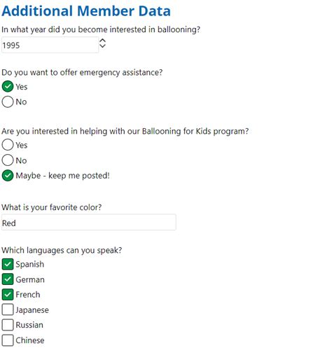 Updating Your Additional Member Data Answers ClubExpress Help Center