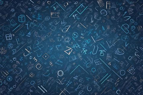 Premium Photo Blue Mathematical Plus Symbols Pattern Math Design Elements Background
