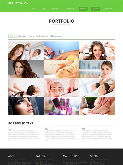 Beauty Parlour Html Template Beauty Salon Beauty And Fashion