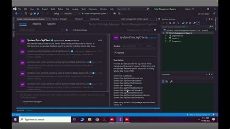 How To Create Sqlconnection Create A Hotel Management System Using