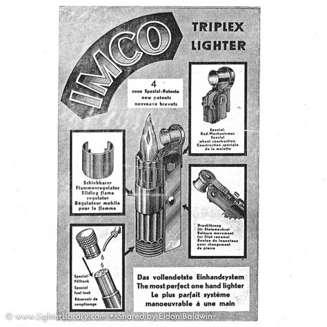 Julius Meister Co. - Triplex pocket & table lighters (IMCO 4700)