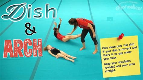 Head Over Heels Gymnastics Tutorials, Dish and Arch Shapes - YouTube