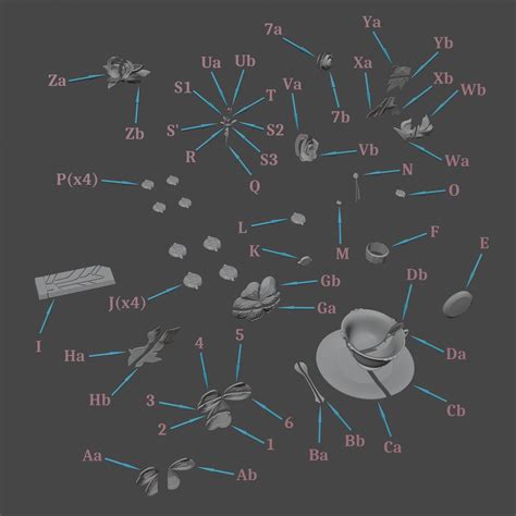 Himeko Accessories Digital 3d Model Files And Physical 3d Printed Ki Kosplayit