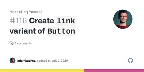Create Link Variant Of Button Issue React Ui Org React Ui GitHub