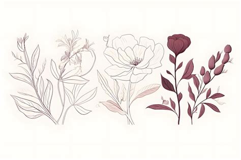 Images De Illustration Floral Trait Téléchargement Gratuit Sur Freepik