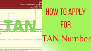How To Apply For TAN Number