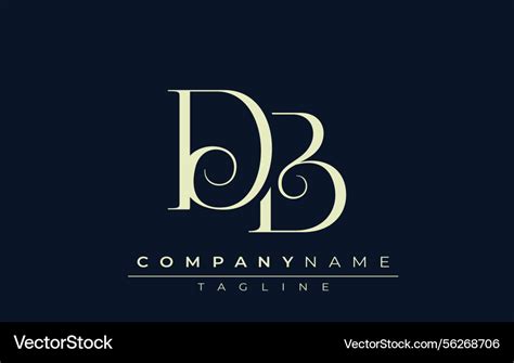 Db Abstract Logo Royalty Free Vector Image Vectorstock