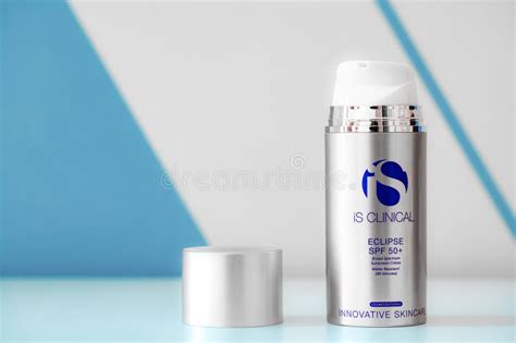 Is Clinical Eclipse Spf 50 Sunscreen With Perfectint Technology Editorial Photography Image