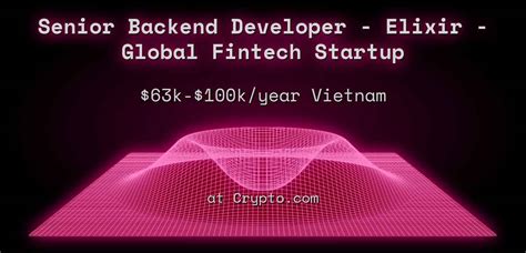 web3 senior backend developer elixir global fintech startup 63k