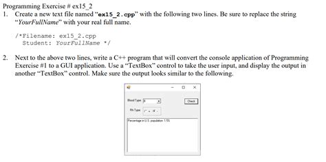 Solved Programming Exercise Ex151 1 Create A New Text