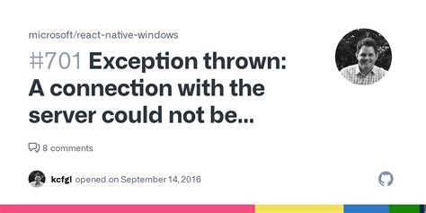 Exception Thrown A Connection With The Server Could Not Be Established WebSocketModule