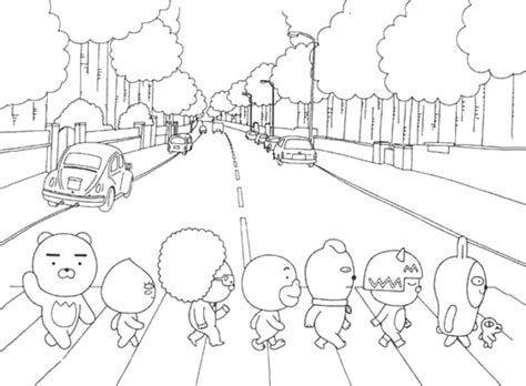 라인프렌즈 색칠 공부 Kr에서 무료 색칠 공부